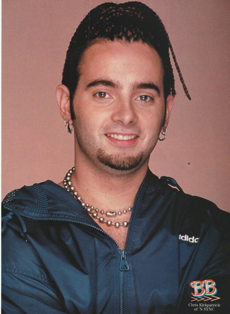 Chris Kirkpatrick Nick Carter teen magazine pinup Nsync dark blue ...