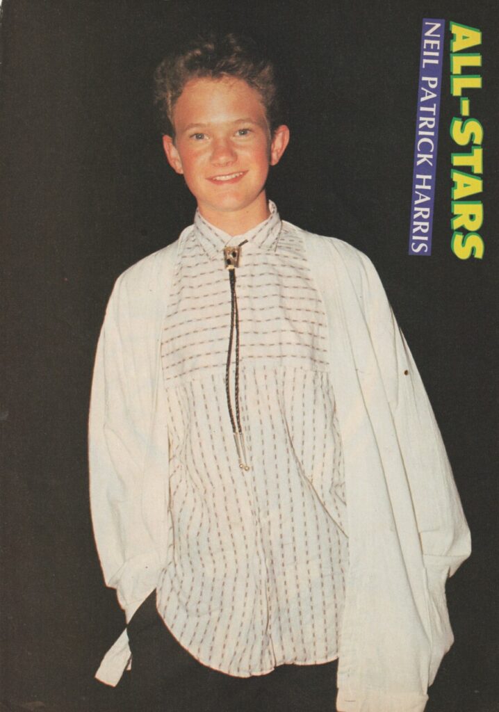 Tommy Page Neil Patrick Harris teen magazine pinup clasp hands All ...