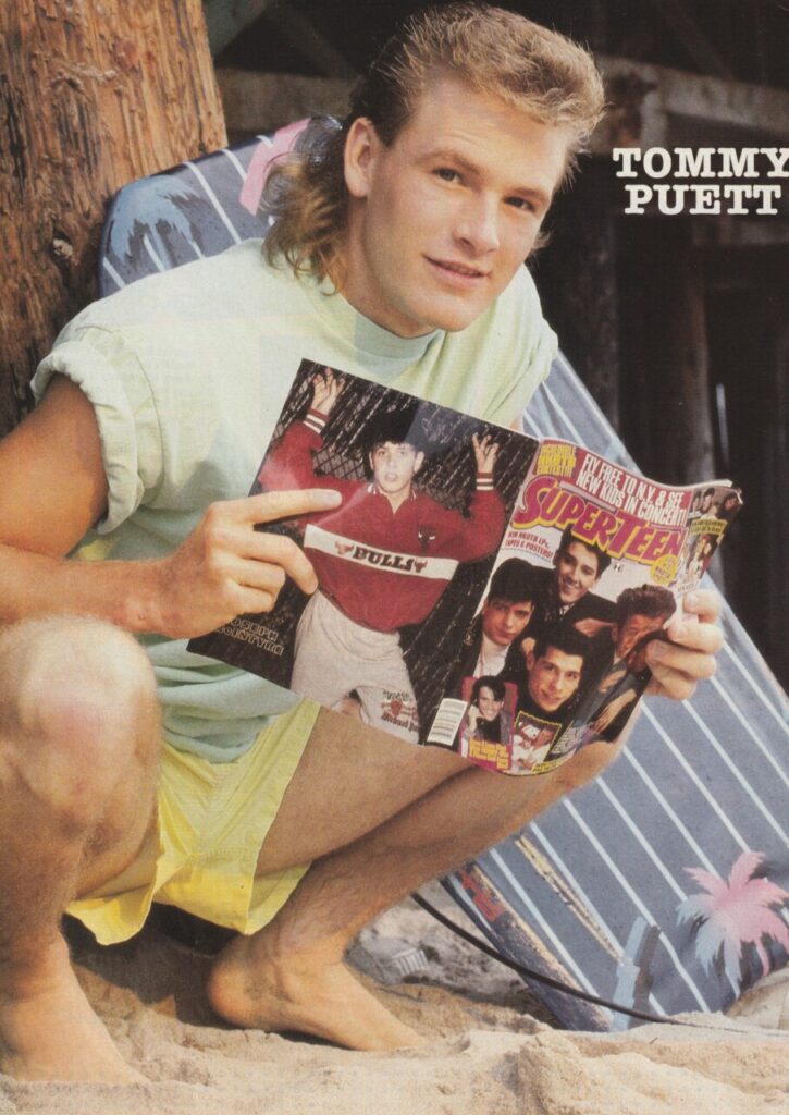 Tommy Puett Stephen Dorff Tommy Page teen magazine pinup sand beach ...