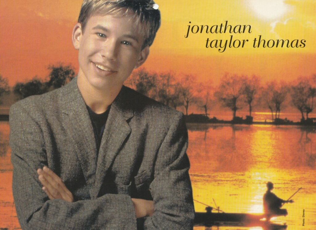 Jonathan Taylor Thomas teen magazine pinup calendar by the lake – Teen ...