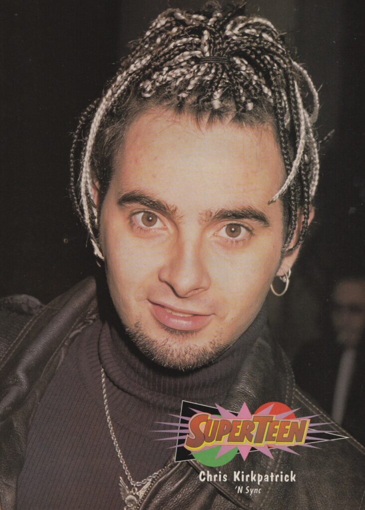 Chris Kirkpatrick Leonardo Dicaprio teen magazine pinup braids ...