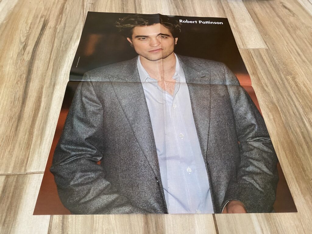 Justin Bieber Robert Pattinson teen magazine poster barefoot sand beach ...