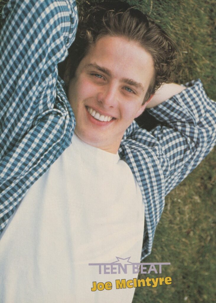 Joey Mcintyre Jonathan Taylor Thomas teen magazine pinup in the grass ...