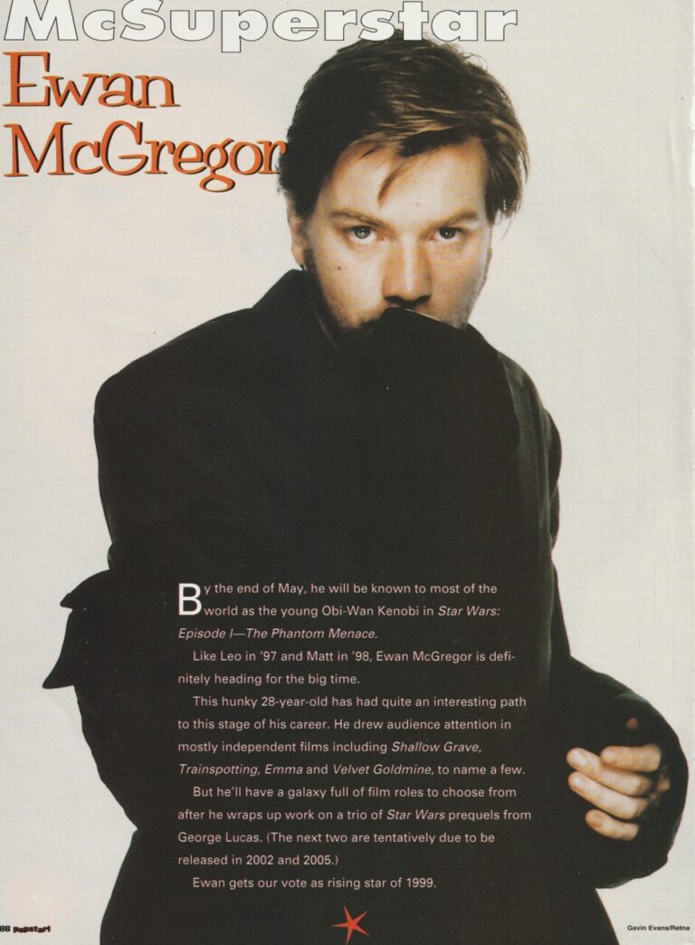 Ewan Mcgregor Ryan Phillippe Reese Witherspoon teen magazine pinup Pop ...