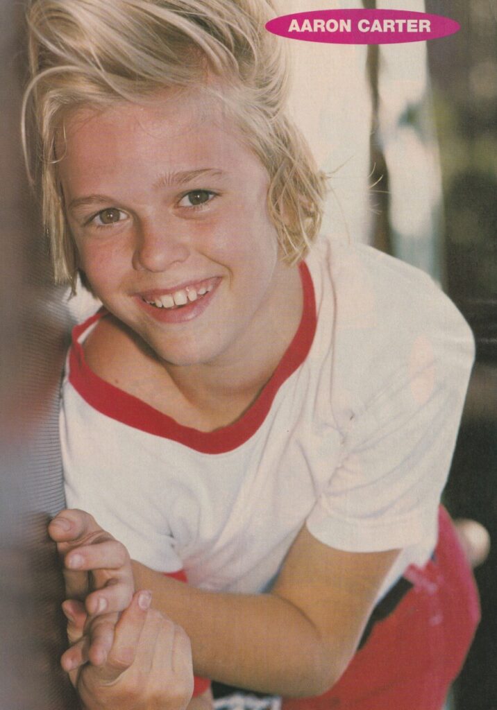 Aaron Carter LFO teen magazine pinup young boy RIP smile teen idols ...