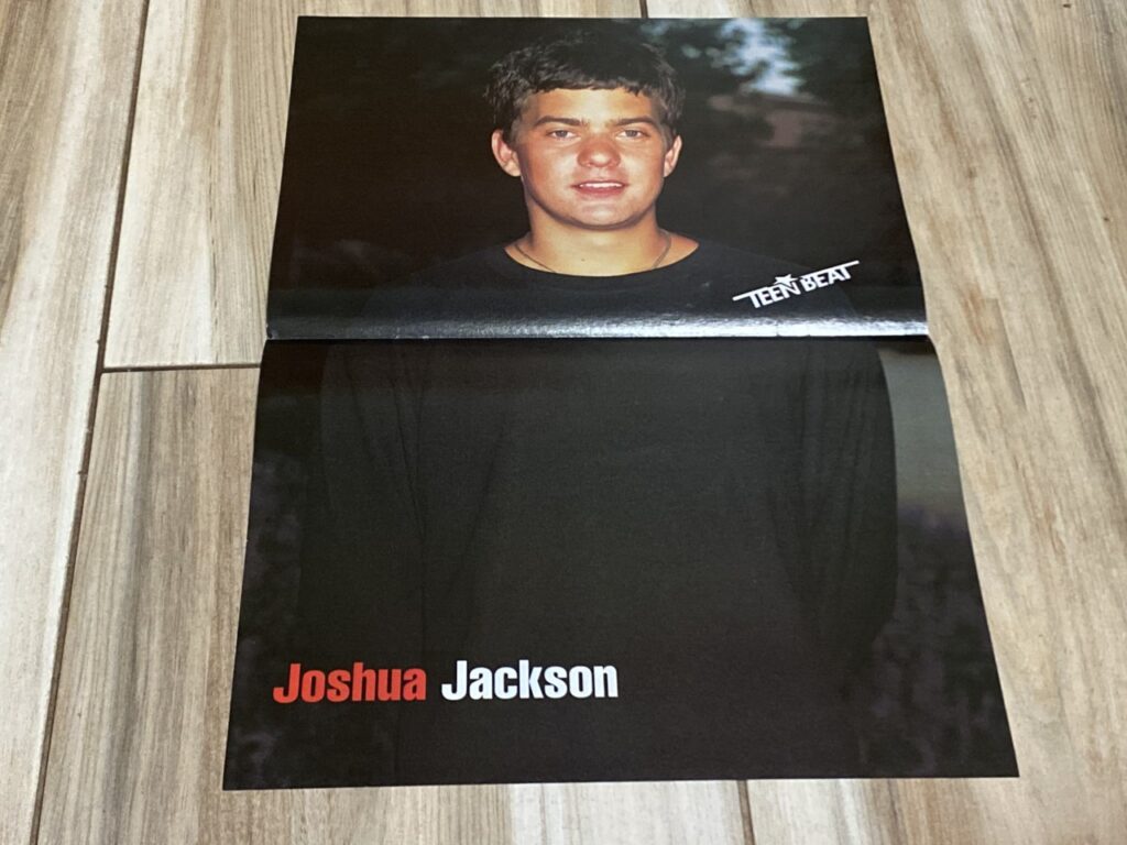 Joshua Jackson Backstreet Boys teen magazine poster black shirt Teen ...