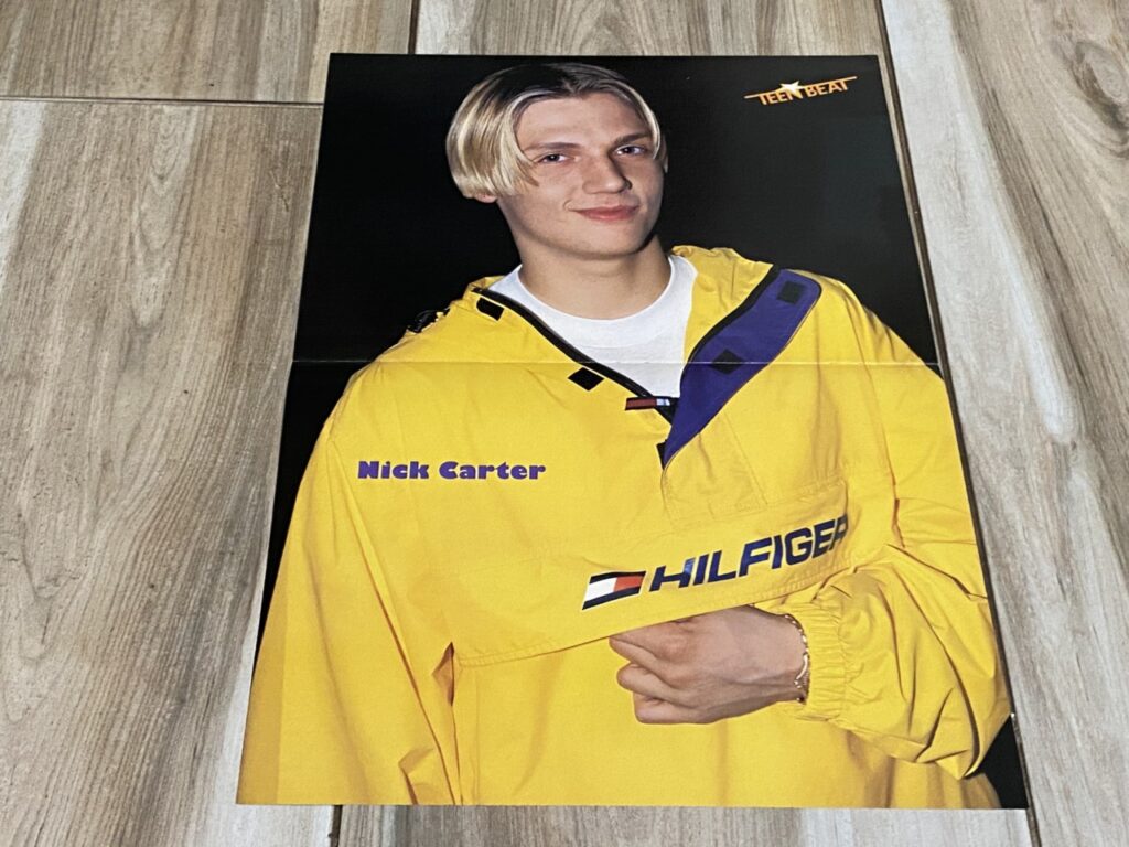 Nick Carter Taylor Hanson Backstreet Boys teen magazine poster yellow ...
