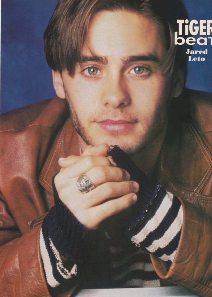 Jared Leto Jeremy Jordan teen magazine pinup close up leather jacket ...