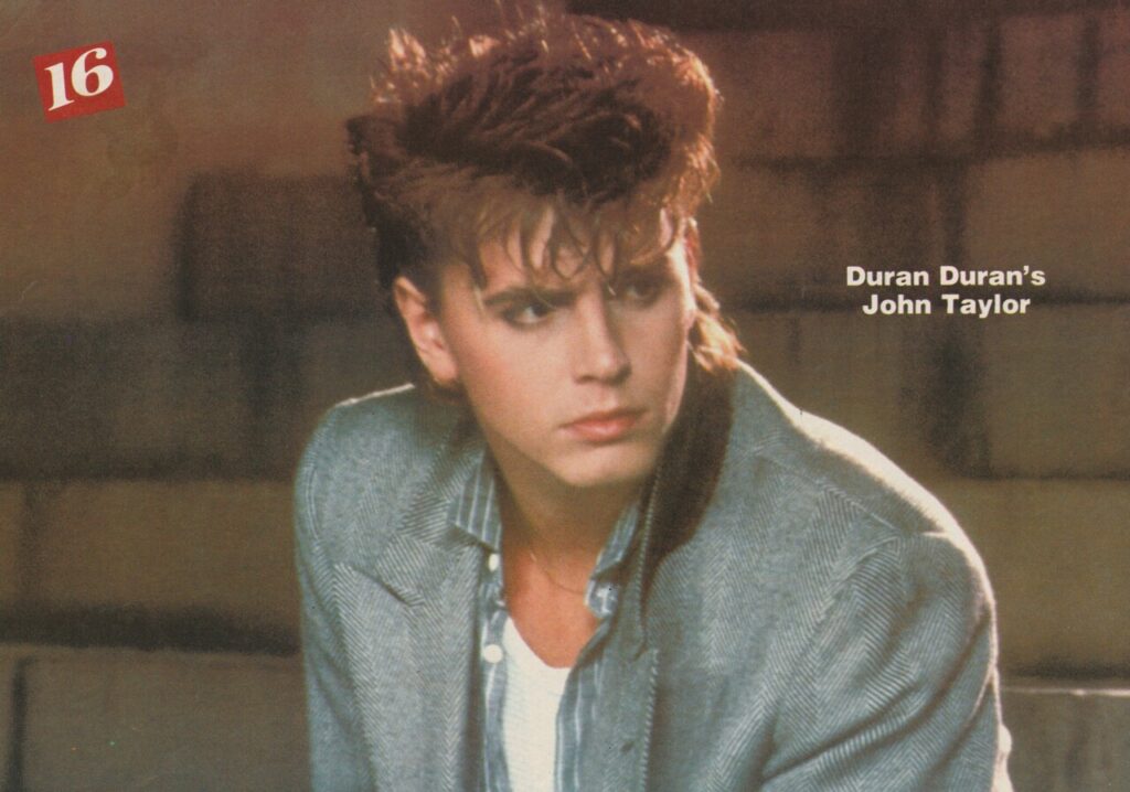 John Taylor Duran Duran teen magazine pinup clipping close up sad eyes ...
