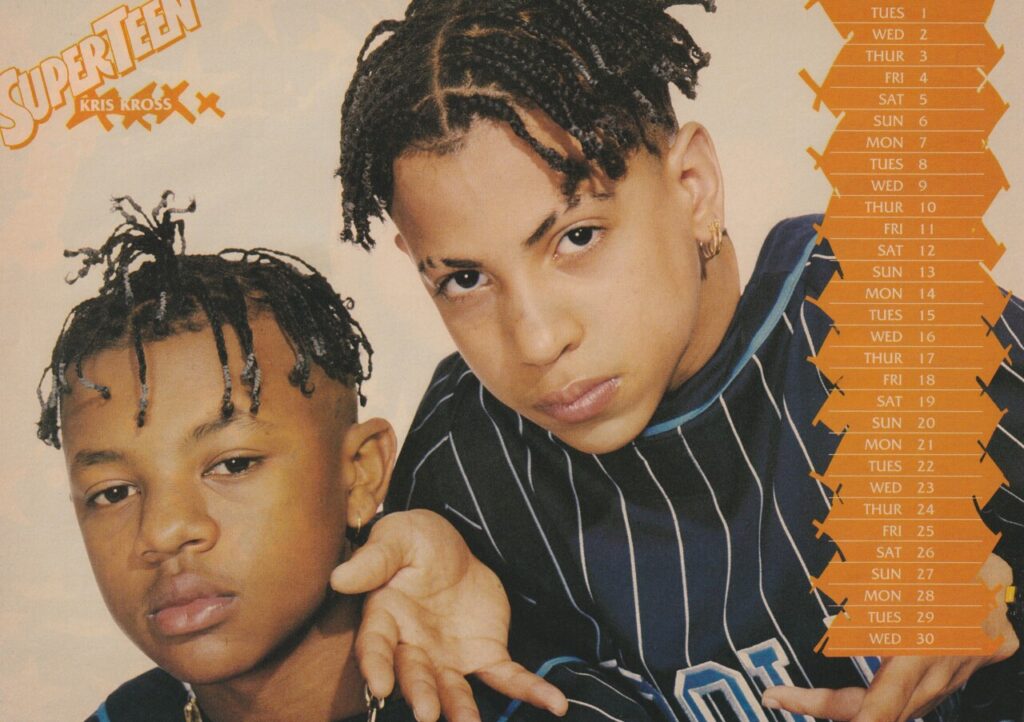 Kris Kross Sean Patrick Flanery teen magazine pinup lips Superteen 90’s ...