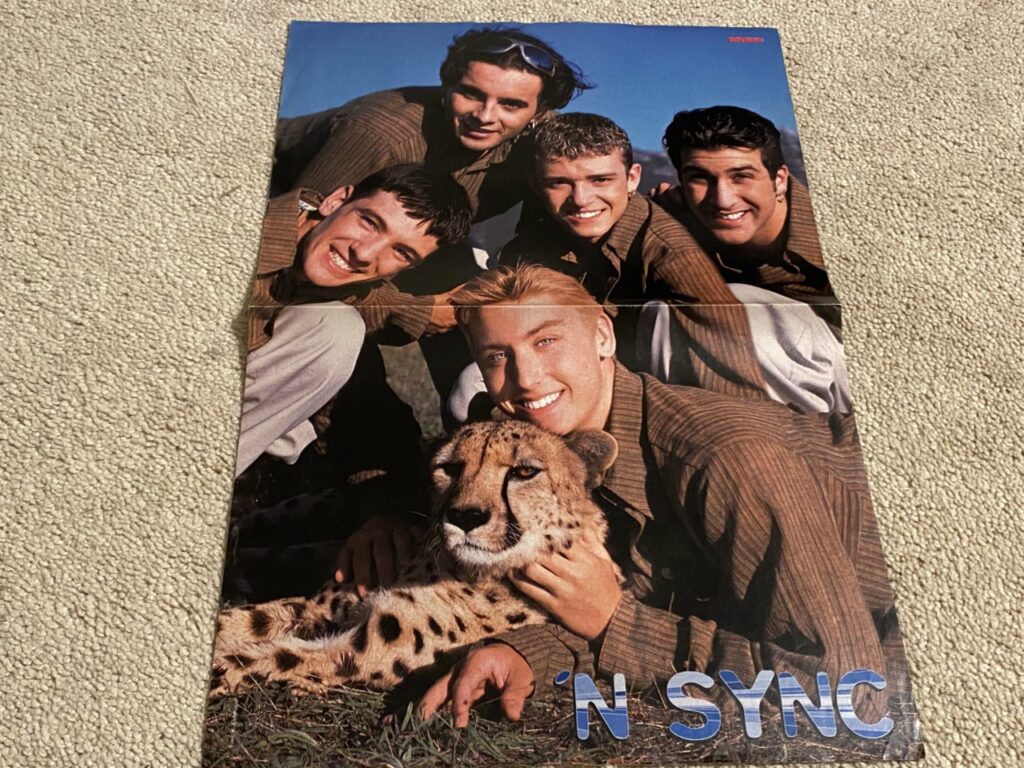 Nsync Kiss teen magazine poster zoo 90’s teen idols Bravo boy band ...