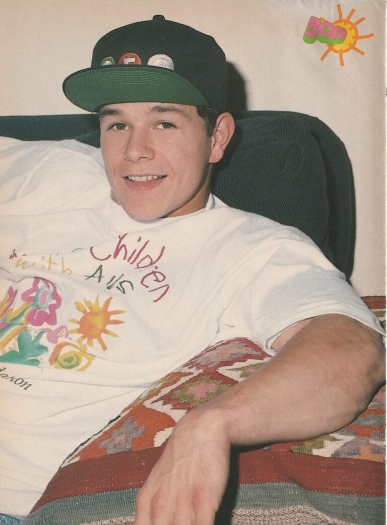 Marky Mark Wahlberg teen magazine pinup clipping vintage Bop hat ...