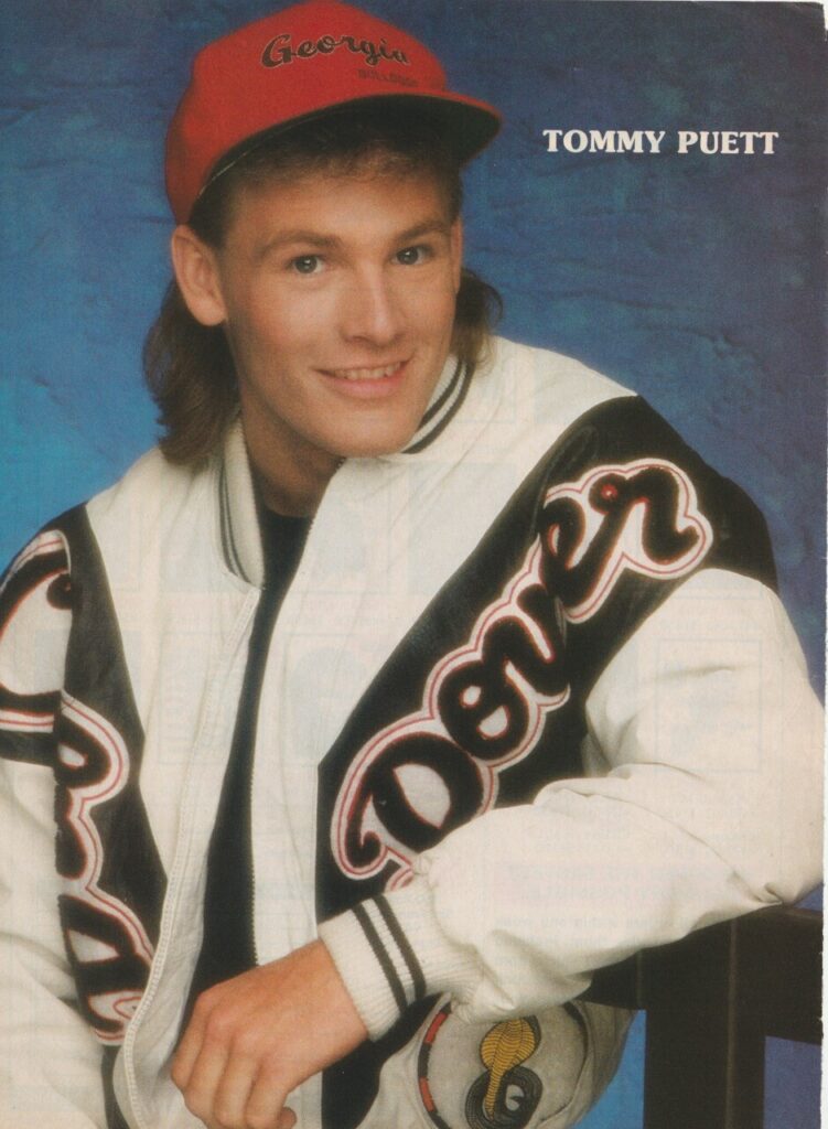 Tommy Puett teen magazine pinup red hat Teen Machine teen idol crush 90 ...