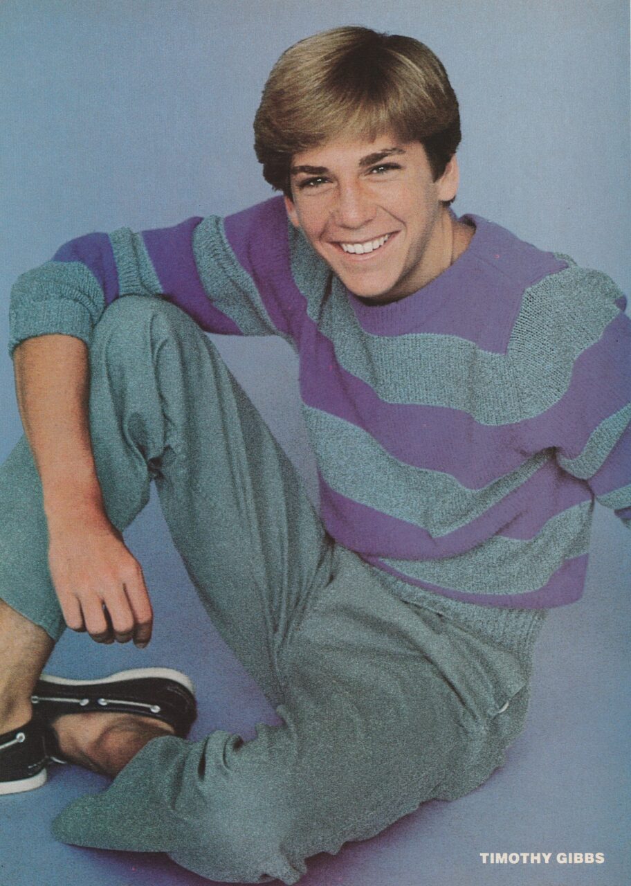 Timothy Gibbs Rob Lowe teen magazine pinup legs open modeling hot pose Teen Machine – Teen Stars ...