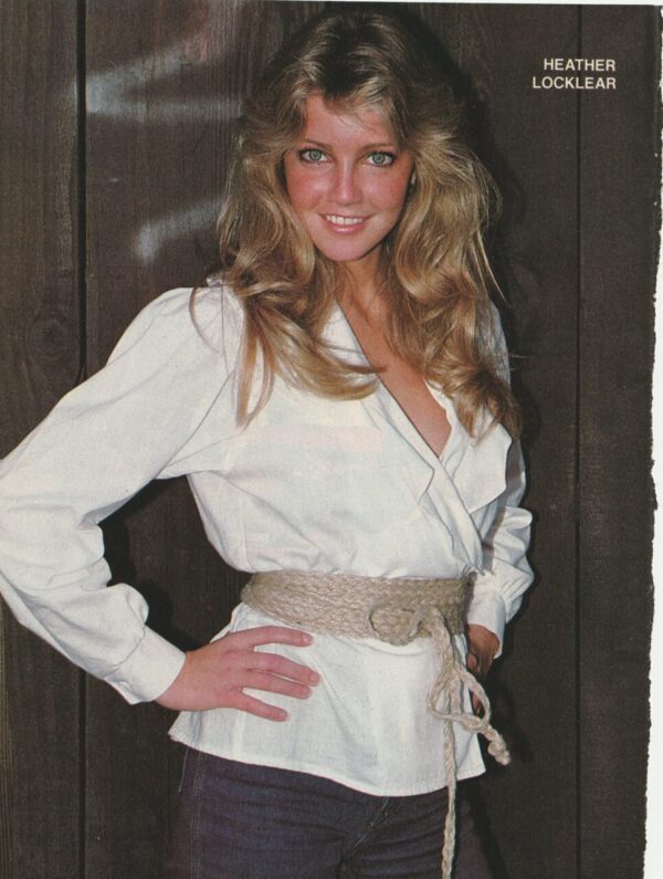 Heather Locklear Brooke Shields teen magazine pinup swimsuit sexy pose boat Teen Machine – Teen ...