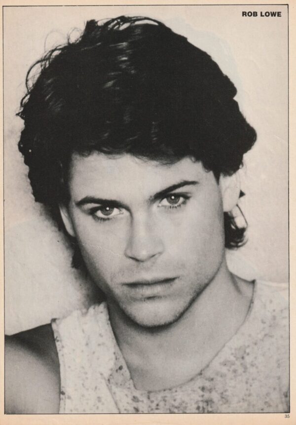 Rob Lowe Jonathan Ward teen magazine pinup clipping vintage headshot ...