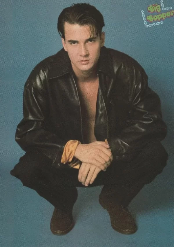 Tommy Page Corin Nemec teen magazine pinup clipping shirtless leather ...