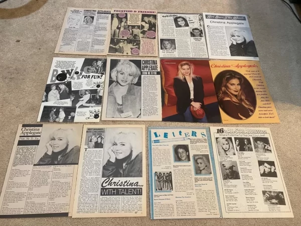 Christina Applegate teen magazine pinups clippings lot Married with ...
