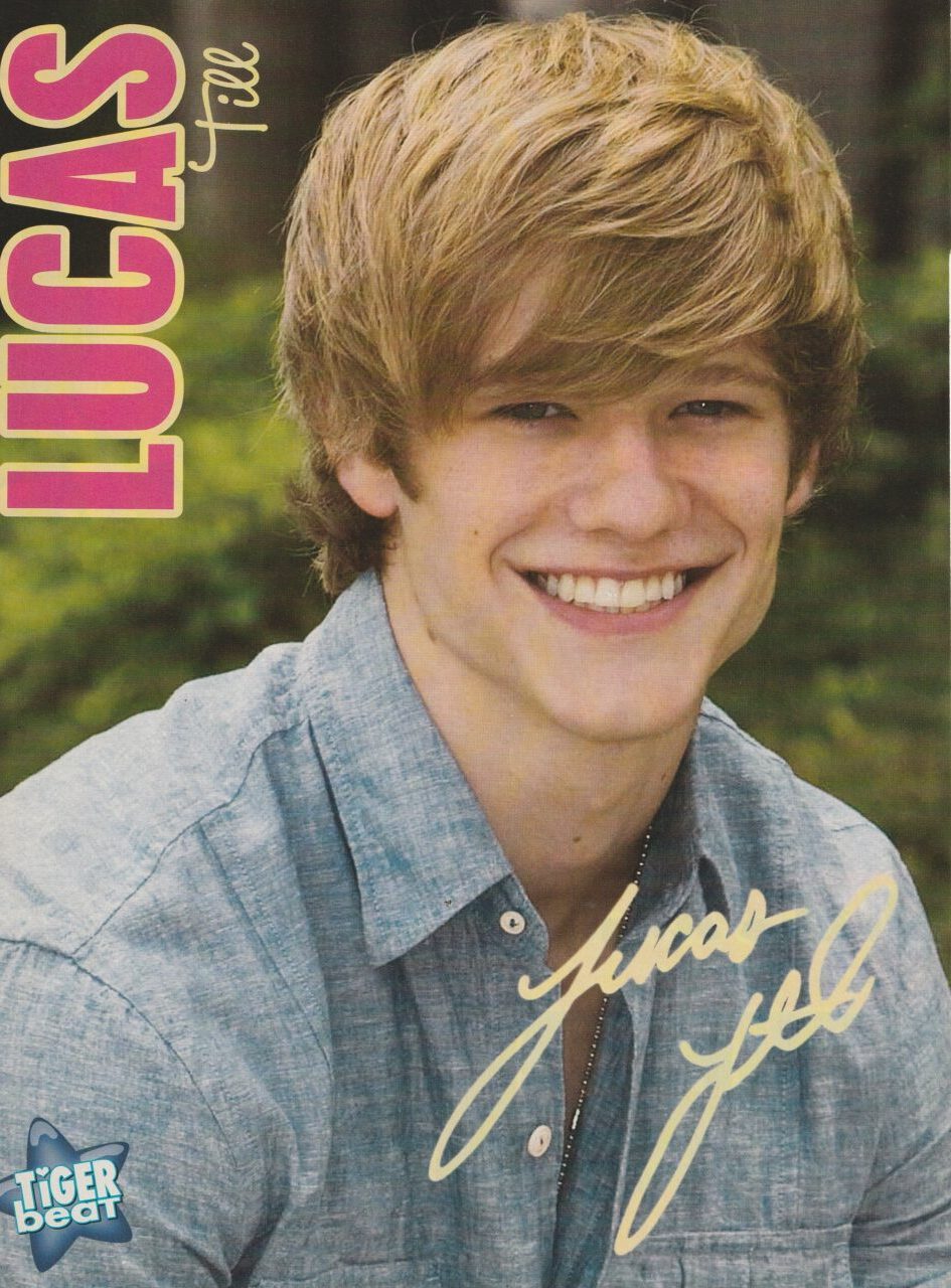 Lucas Till teen magazine pinup clipping blue shirt Tiger Beat teen ...