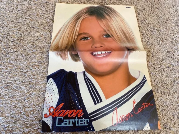 Aaron Carter Justin Timberlake Nsync teen poster RIP headshot young boy ...